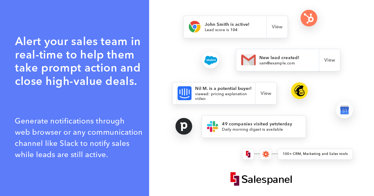 Lead Alerts | Salespanel